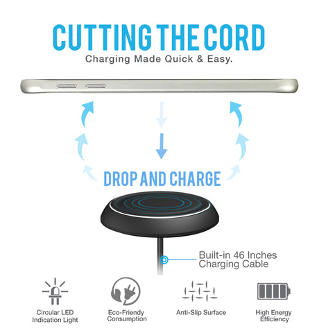 PowerBot® PB1033 Qi Enabled Wireless Charger Charging Pad - PB1033-BLK ...