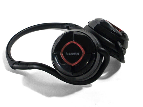 SoundBot® SB240 Red Bluetooth Headphone Wireless Headset for Music Str ...