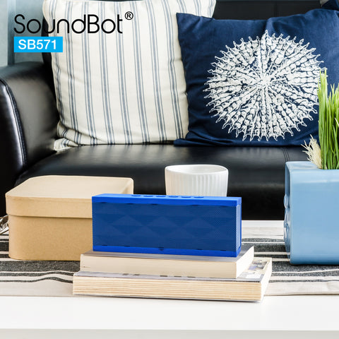 SoundBot SB571 Bluetooth Wireless Speaker 12W Output HD Bass 40mm Dual ...